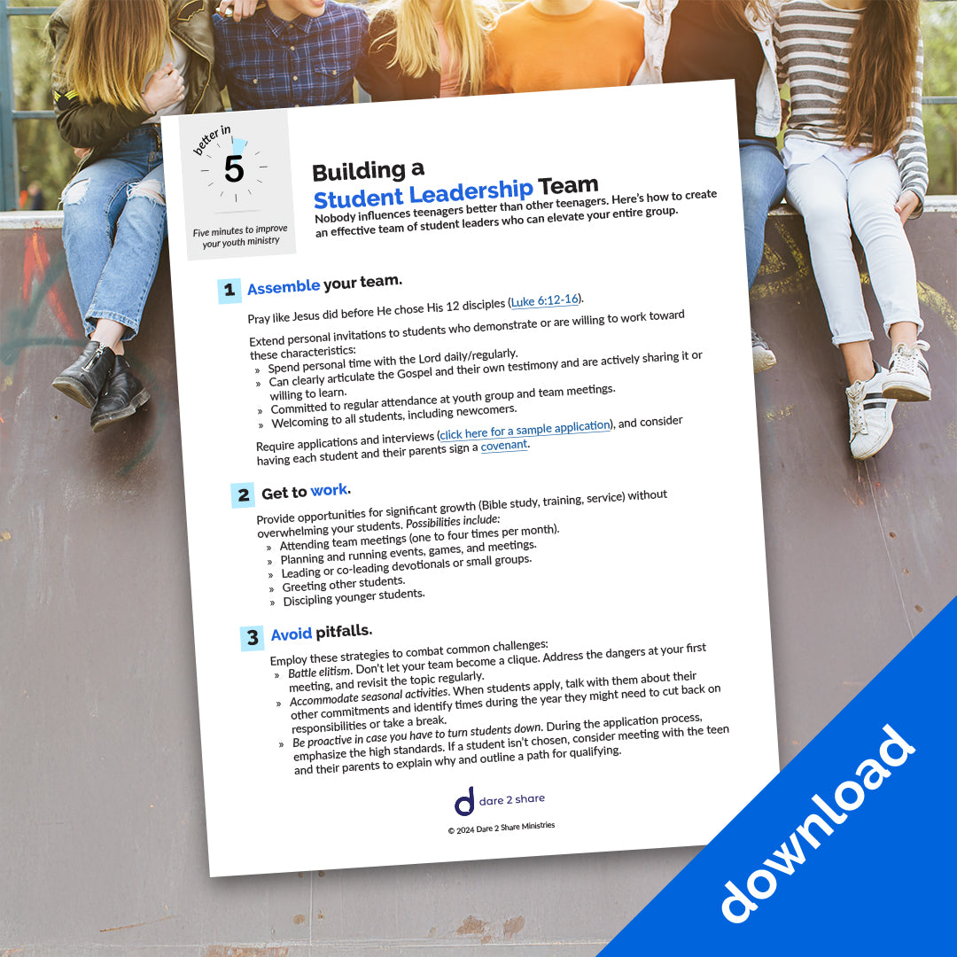 Better In 5: Building a Student Leadership Team - Digital Tip Sheet ...